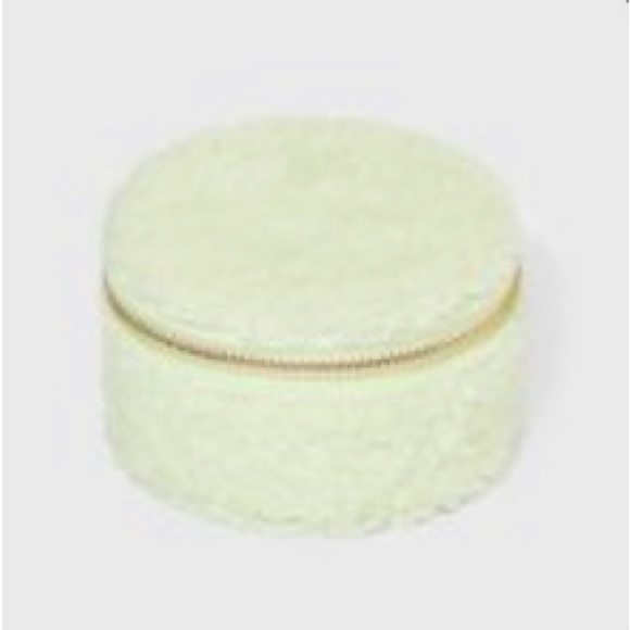 a new day | Bags | Circular Fleece Jewelry Box Organizer Yellow | Poshmark